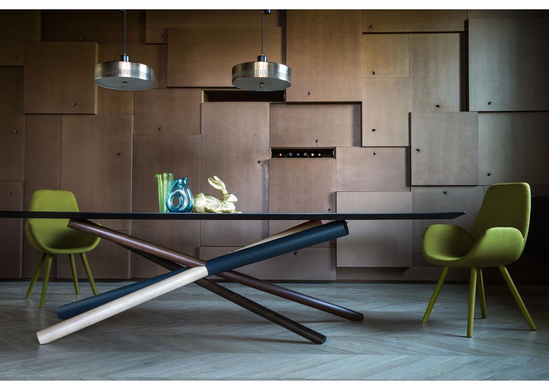 EPS Powder Filled Acrylic Dining Table - DESIGNLUSH